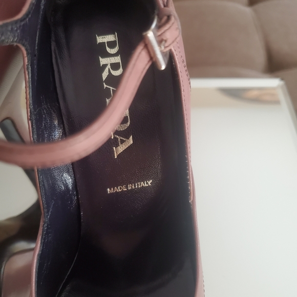 Prada | Shoes | Prada Vero Cuoio Ankle Strap Heels | Poshmark